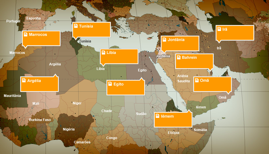 Mapa Da Primavera Arabe LA PRIMAVERA ARABE | Mapa Mental Mindomo